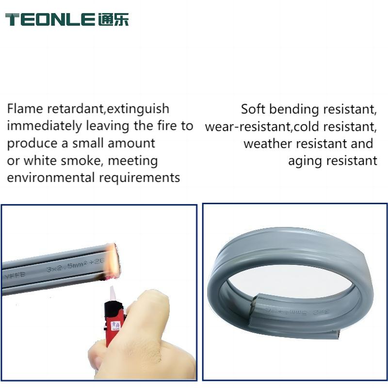 Towing chain high flexible flat cable wiring, power supply ...